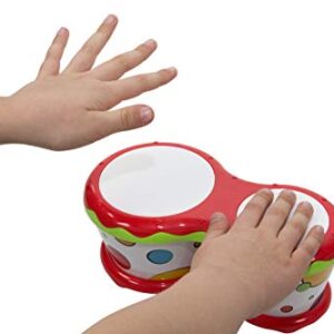 Edushape Baby Bongo Set (Color may vary) , 10x5.75x3.75 Inch (Pack of 1)