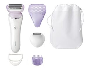 philips satinshave prestige women's electric shaver, cordless hair removal with trimmer, brl170/50