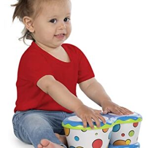 Edushape Baby Bongo Set (Color may vary) , 10x5.75x3.75 Inch (Pack of 1)