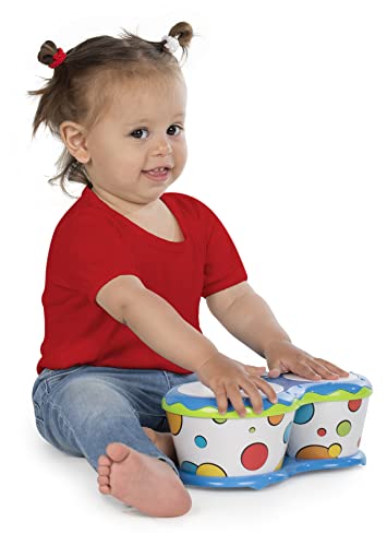 Edushape Baby Bongo Set (Color may vary) , 10x5.75x3.75 Inch (Pack of 1)