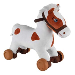 Rockin' Rider Carrot 2-in-1 Pony Plush Ride-On, Painted