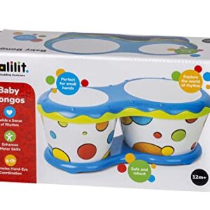 Edushape Baby Bongo Set (Color may vary) , 10x5.75x3.75 Inch (Pack of 1)