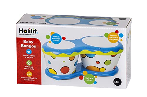 Edushape Baby Bongo Set (Color may vary) , 10x5.75x3.75 Inch (Pack of 1)