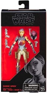 star wars the black series sabine wren action figure, 6"