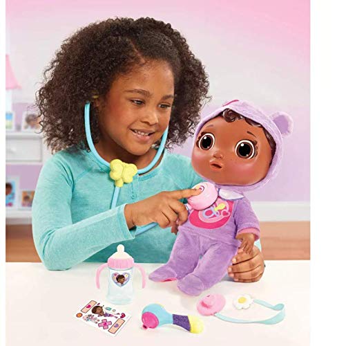 Doc McStuffins Disney Junior Get Better Baby Cece Doll with Lights and Sounds Stethescope and Doctor Accessories, Kids Toys for Ages 3 Up by Just Play