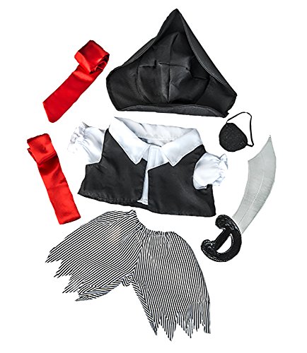 Pirate Boy with Sword Outfit Fits Most 8"-10" Webkinz, Shining Star and 8"-10" Make Your Own Stuffed Animals and