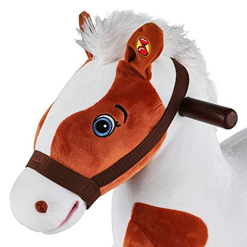 Rockin' Rider Carrot 2-in-1 Pony Plush Ride-On, Painted