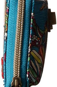 Sakroots Artist Circle Large Smartphone Cross-Body Phone Wallet, Teal Treehouse