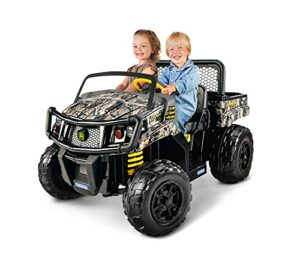 peg perego john deere gator xuv children's powered ride ons, camo, one size (amazon exclusive)