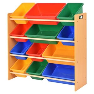 costzon toy storage organizer bins kids playroom activity center shelf drawer