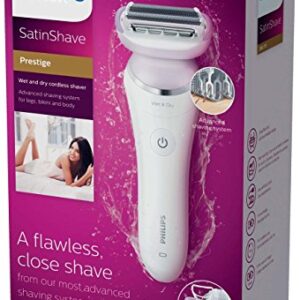 Philips SatinShave Prestige Women's Electric Shaver, Cordless Hair Removal with Trimmer, BRL170/50