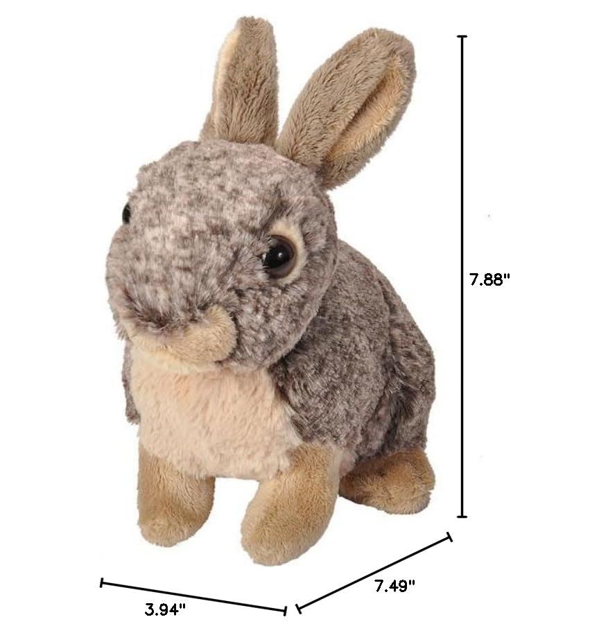 Wild Republic Bunny Plush, Stuffed Animal, Plush Toy, Gifts for Kids, Cuddlekins 8 Inches