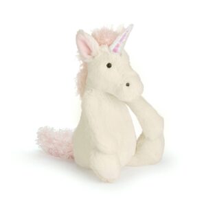 jellycat bashful unicorn stuffed animal, small, 7 inches