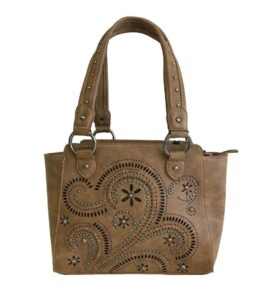 montana west mw250g-8250 concealed handgun collection handbag brown