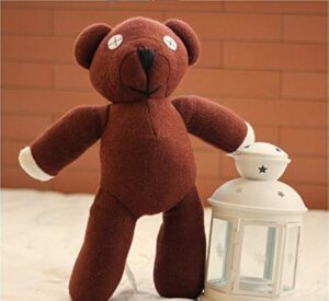 yancos teddy bear plush figure doll toy brown stuffed animal teddy bear plushies home decor gift for kids 9”