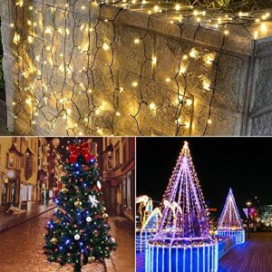 lychee Solar Rope Lights Outdoor 16.5ft 50LED Waterproof Solar Power String w/Light Outdoor Rope Lights Ideal for Home Garden Party Wedding Decoration (White)