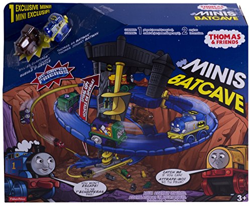 Thomas & Friends MINIS playset with Thomas as Batman and exclusive Bill as Clayface MINIS engines