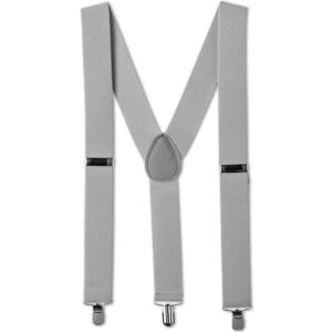 silver adjustable metal clip accessory suspenders - 1 pack - durable polyester, stylish & versatile accessory - perfect for weddings, events & everyday elegance, one size fits most