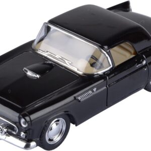 1955 Ford Thunderbird Hard Top In Black Diecast 1:36 Scale By Kinsmart