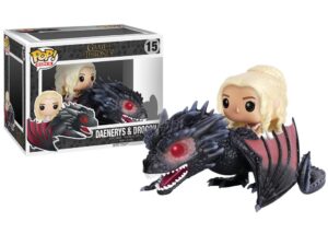 funko pop rides: game of thrones - dragon & daenerys action figure