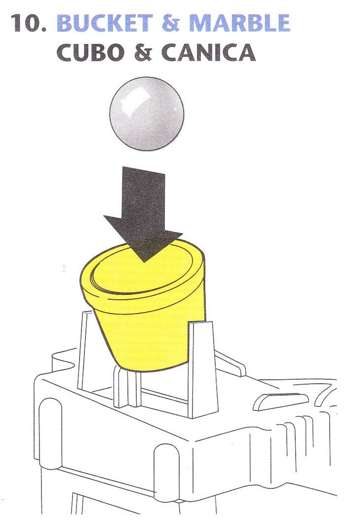 Mousetrap Game Replacement Part 10 - small Yellow Bucket