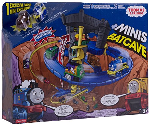 Thomas & Friends MINIS playset with Thomas as Batman and exclusive Bill as Clayface MINIS engines