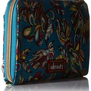 Sakroots Artist Circle Large Smartphone Cross-Body Phone Wallet, Teal Treehouse