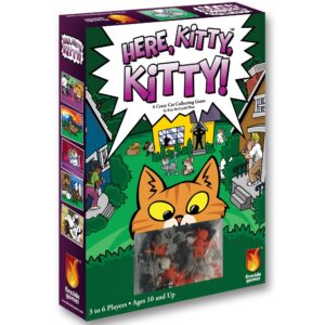 here, kitty, kitty board game – collect cats and score big with 3-6 players ages 8+ – witty tabletop cat card games for casual game nights – family card games for adults and kids by fireside games