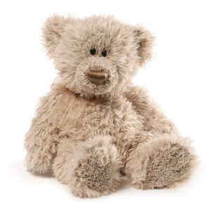 gund sawyer classic teddy bear 15" light brown- adorable plush stuffed animal - cute & cuddly toy for boy or girl, girlfriend or grandparent