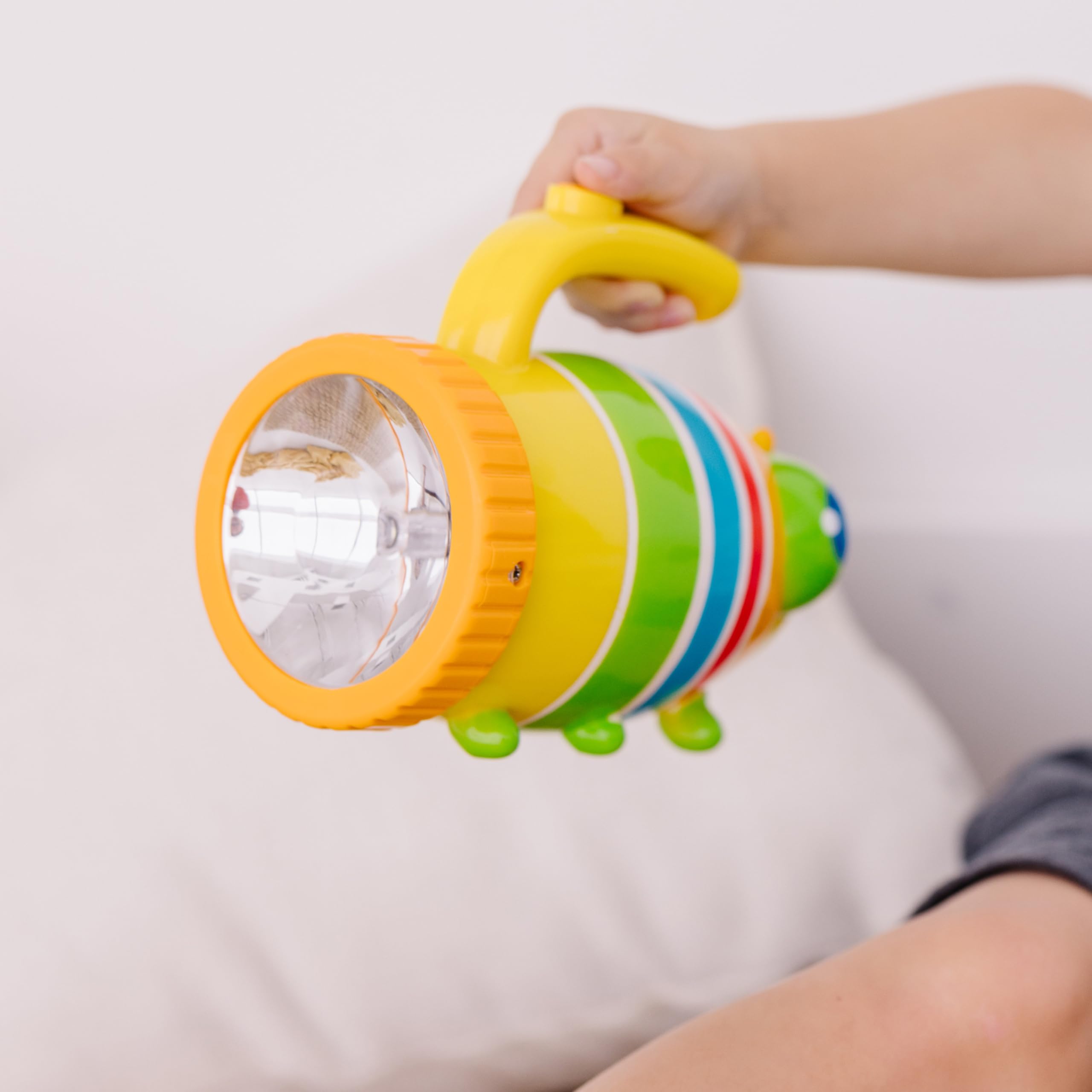 Melissa & Doug Sunny Patch Giddy Buggy Flashlight With Easy-Grip Handle - Toddler Flashlight, Flashlight For Kids Ages 3+