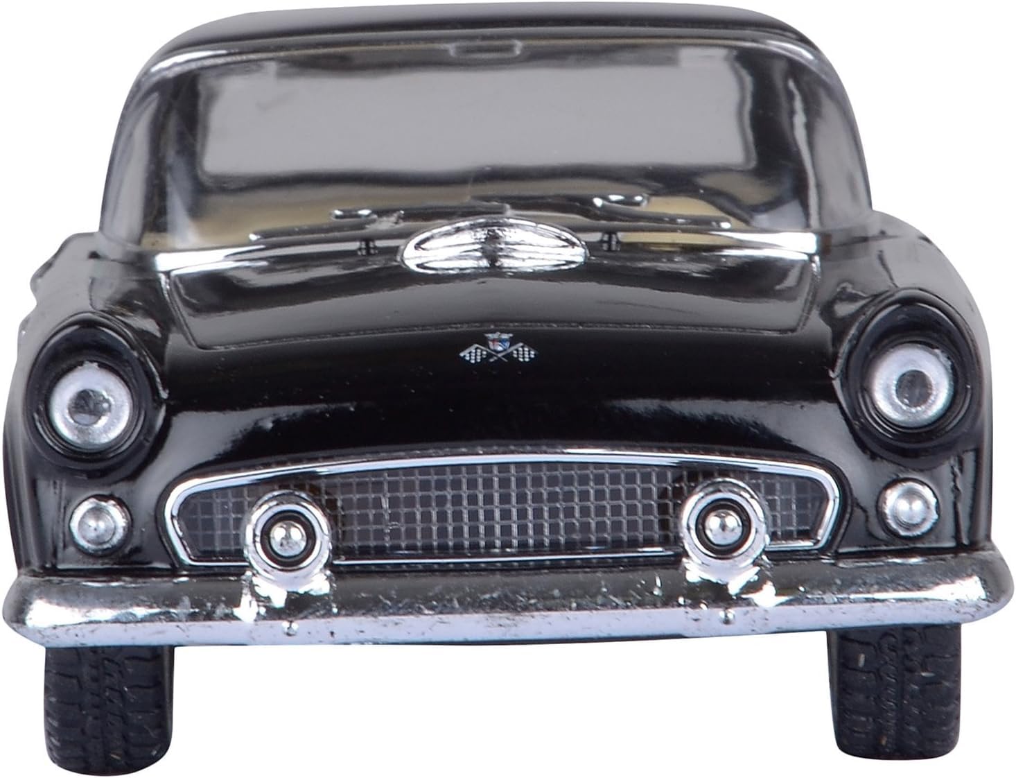 1955 Ford Thunderbird Hard Top In Black Diecast 1:36 Scale By Kinsmart