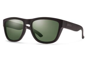 smith optics clark chroma pop polarized sunglasses (gray green lens), matte black