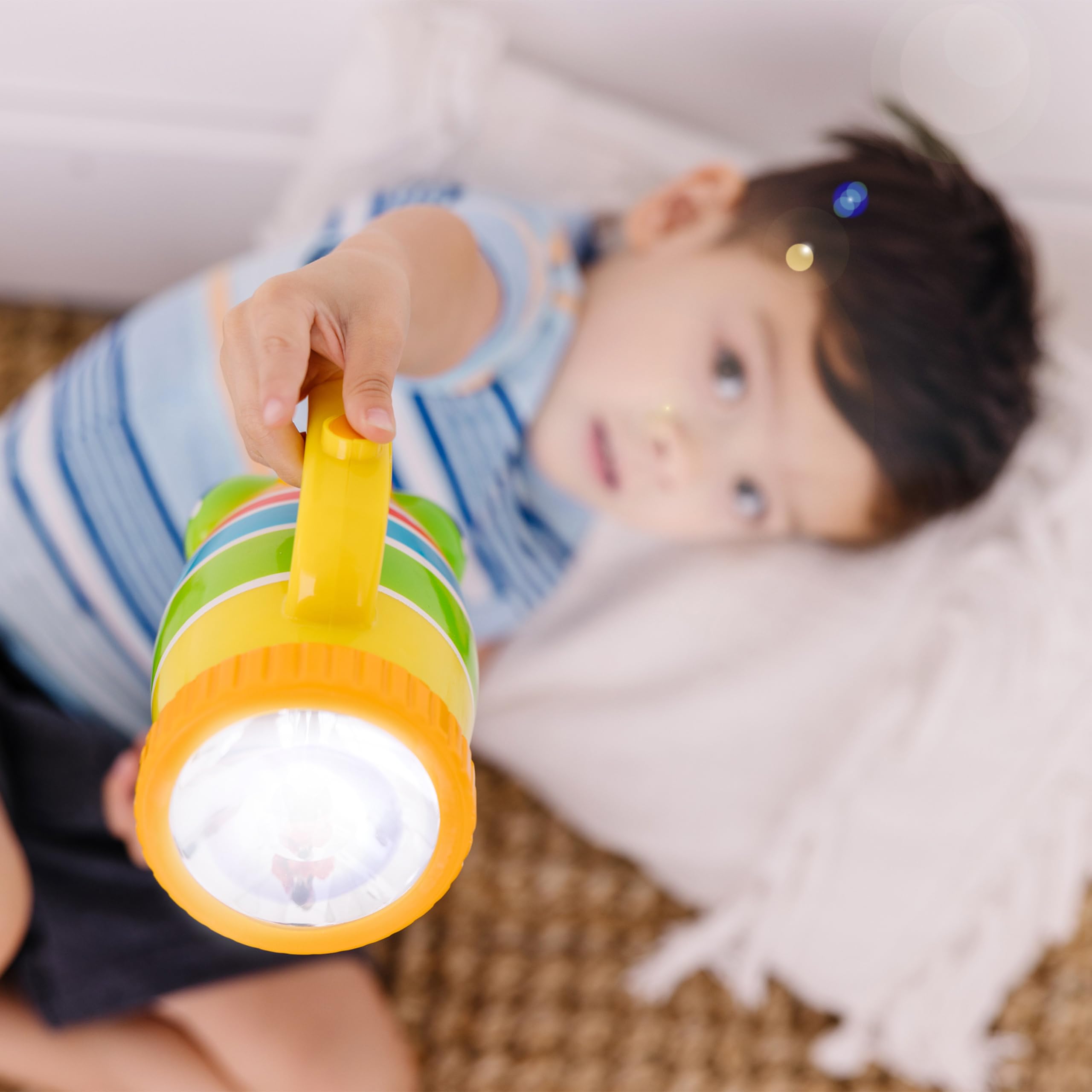 Melissa & Doug Sunny Patch Giddy Buggy Flashlight With Easy-Grip Handle - Toddler Flashlight, Flashlight For Kids Ages 3+