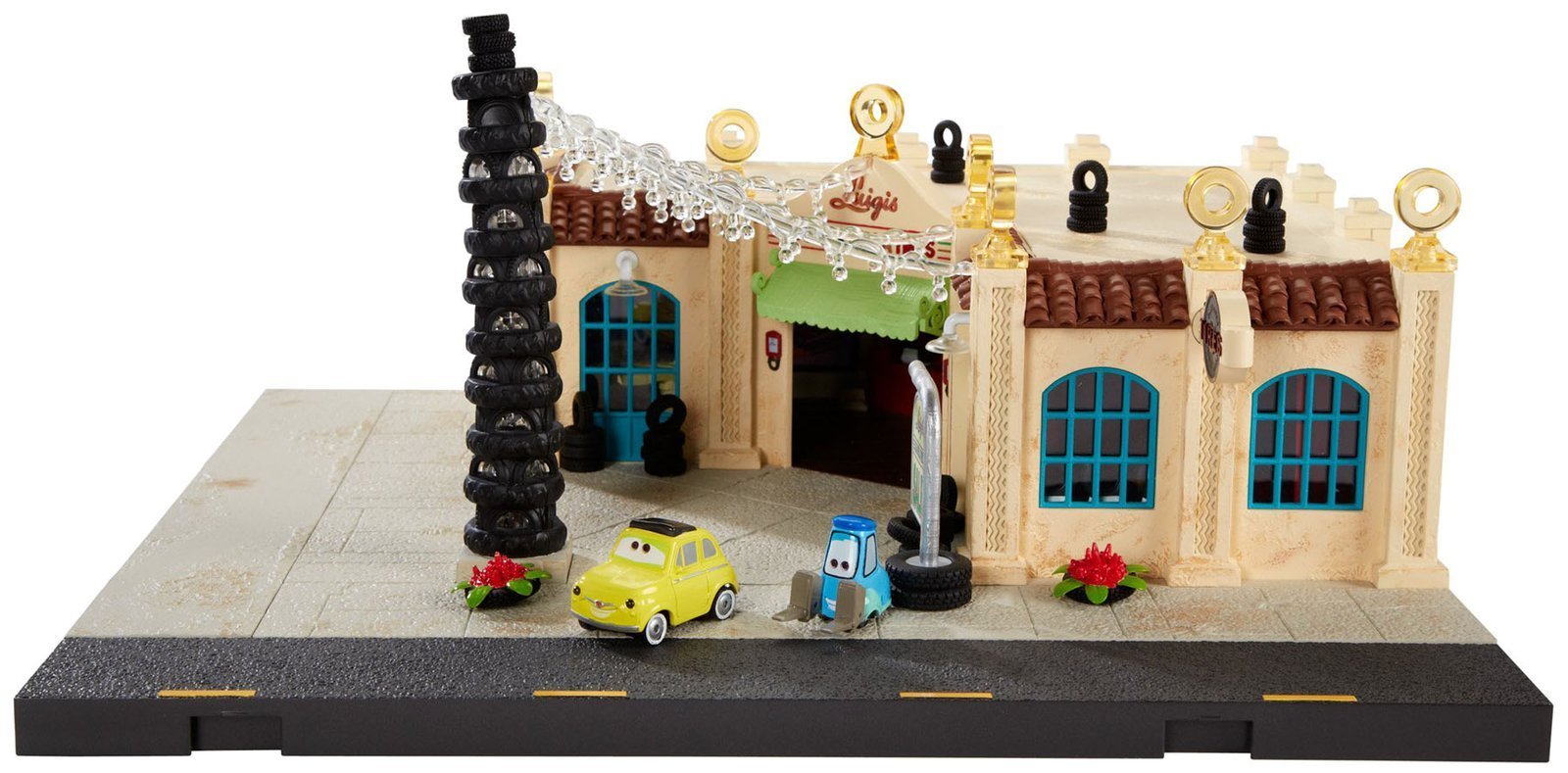 Disney Pixar Cars Precision Series Luigi's Casa Della Tires Playset