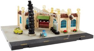 disney pixar cars precision series luigi's casa della tires playset