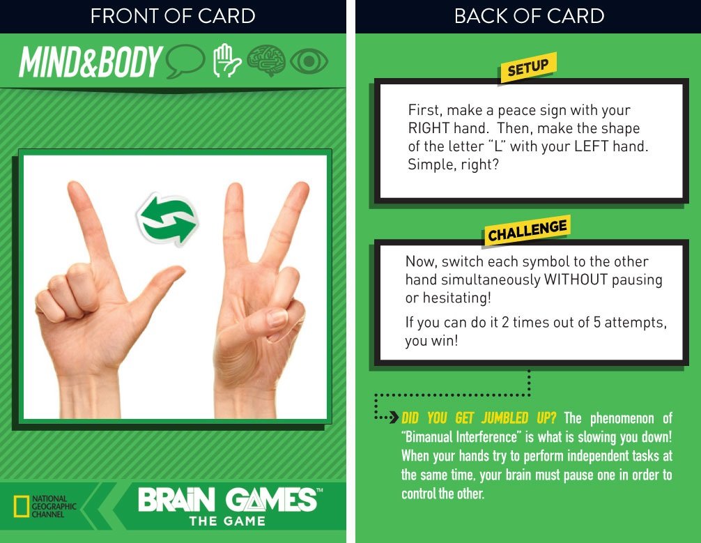 Brain Games - The Game - Based on the Emmy Nominated National Geographic Channel TV Series