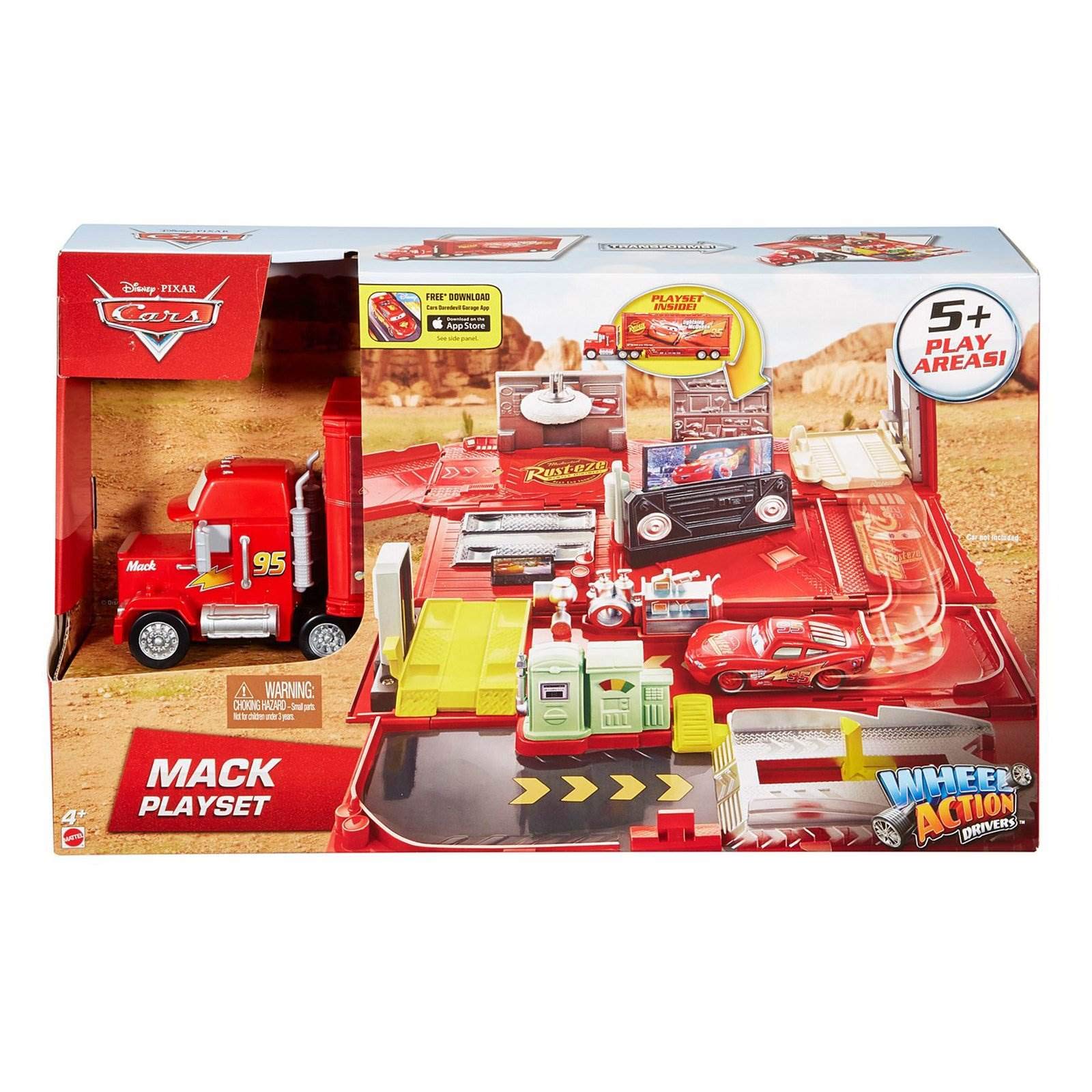 Disney Pixar Cars Wheel Action Drivers Mack Playset