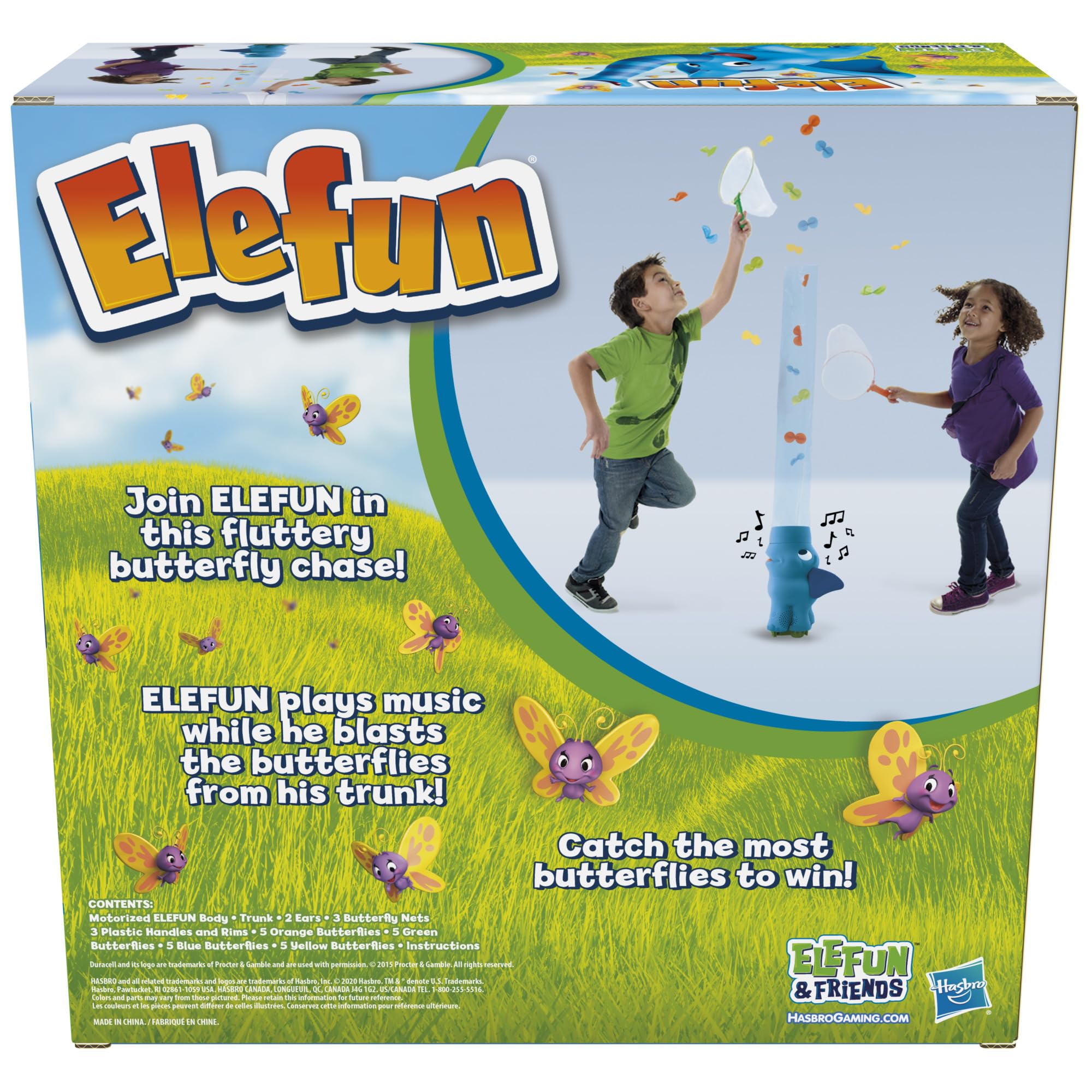 Hasbro Gaming Elefun and Friends Elefun Preschool Game With Butterflies and Music, Kids Games Ages 3 and Up, Board Games for Kids