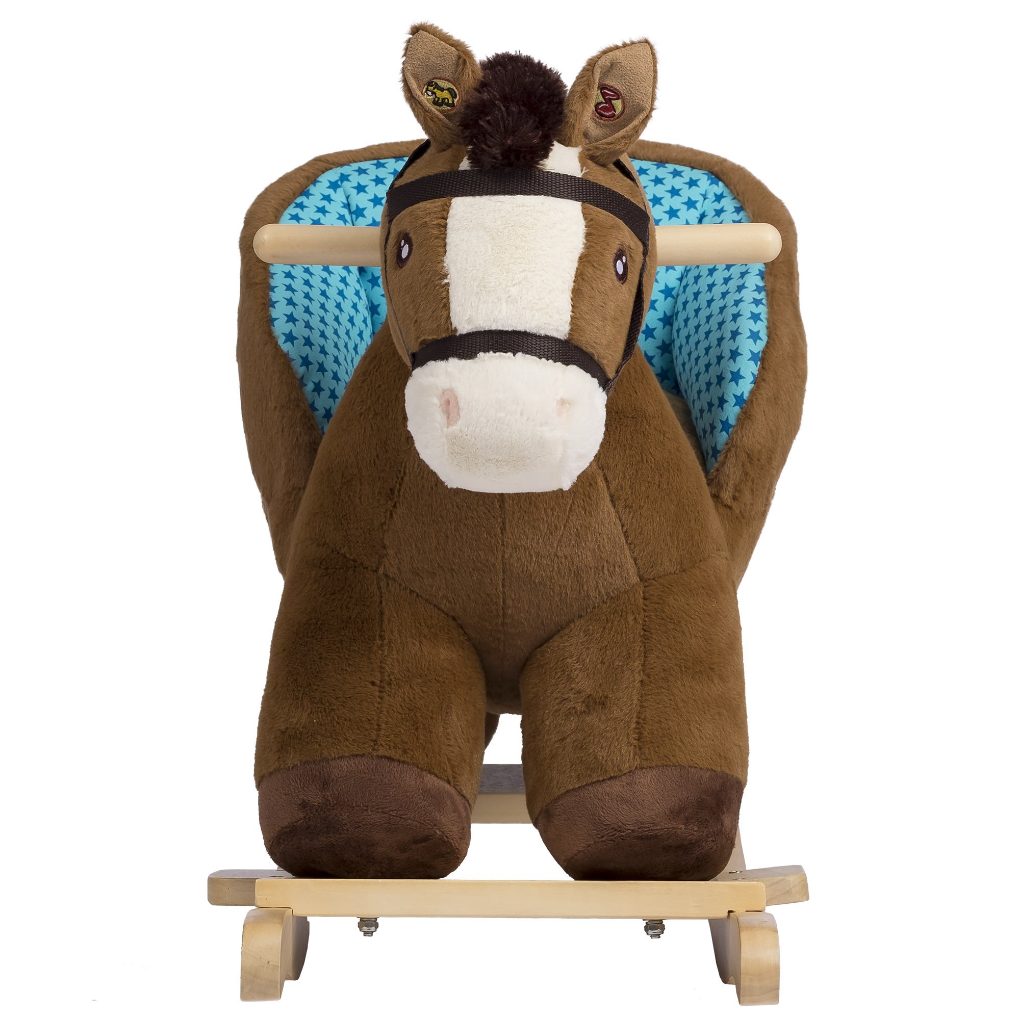 Rockin' Rider Cuddles Baby Rocker Plush, Brown