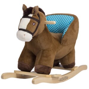 Rockin' Rider Cuddles Baby Rocker Plush, Brown