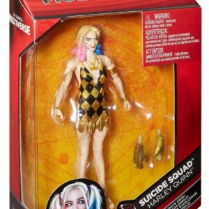 Mattel DC Comics Multiverse Suicide Squad Action Figure, Harley Quinn Collectible Toy with Ultimate Croc Build-A-Parts, Signature Look