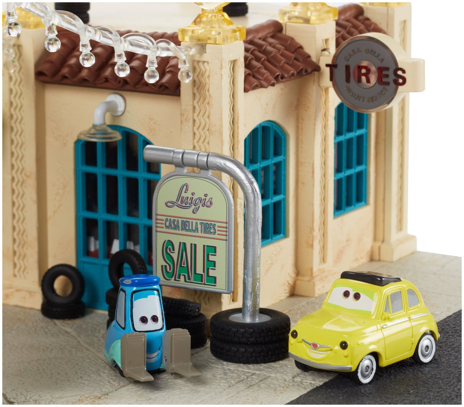 Disney Pixar Cars Precision Series Luigi's Casa Della Tires Playset