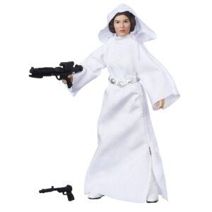 star wars the black series princess leia action figure, 6"