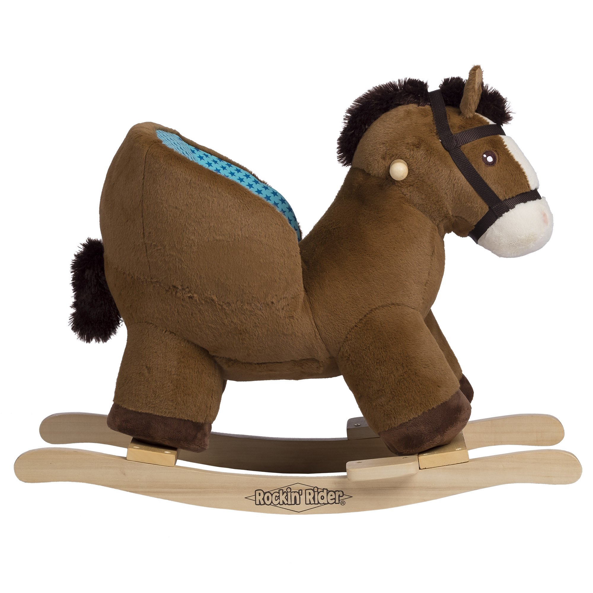 Rockin' Rider Cuddles Baby Rocker Plush, Brown