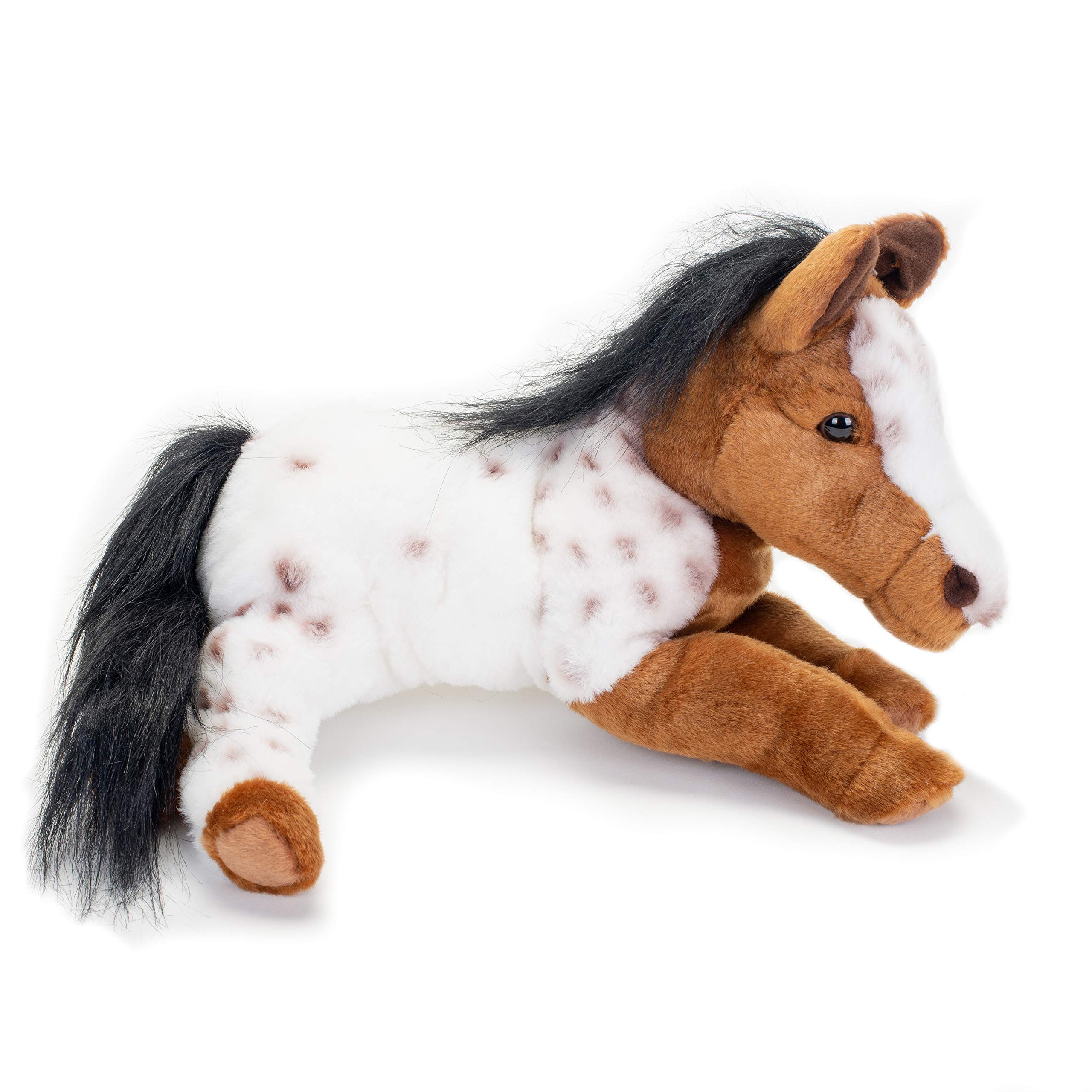 DEMDACO Laying Large Appaloosa Horse Spotted Children's Plush Stuffed Animal