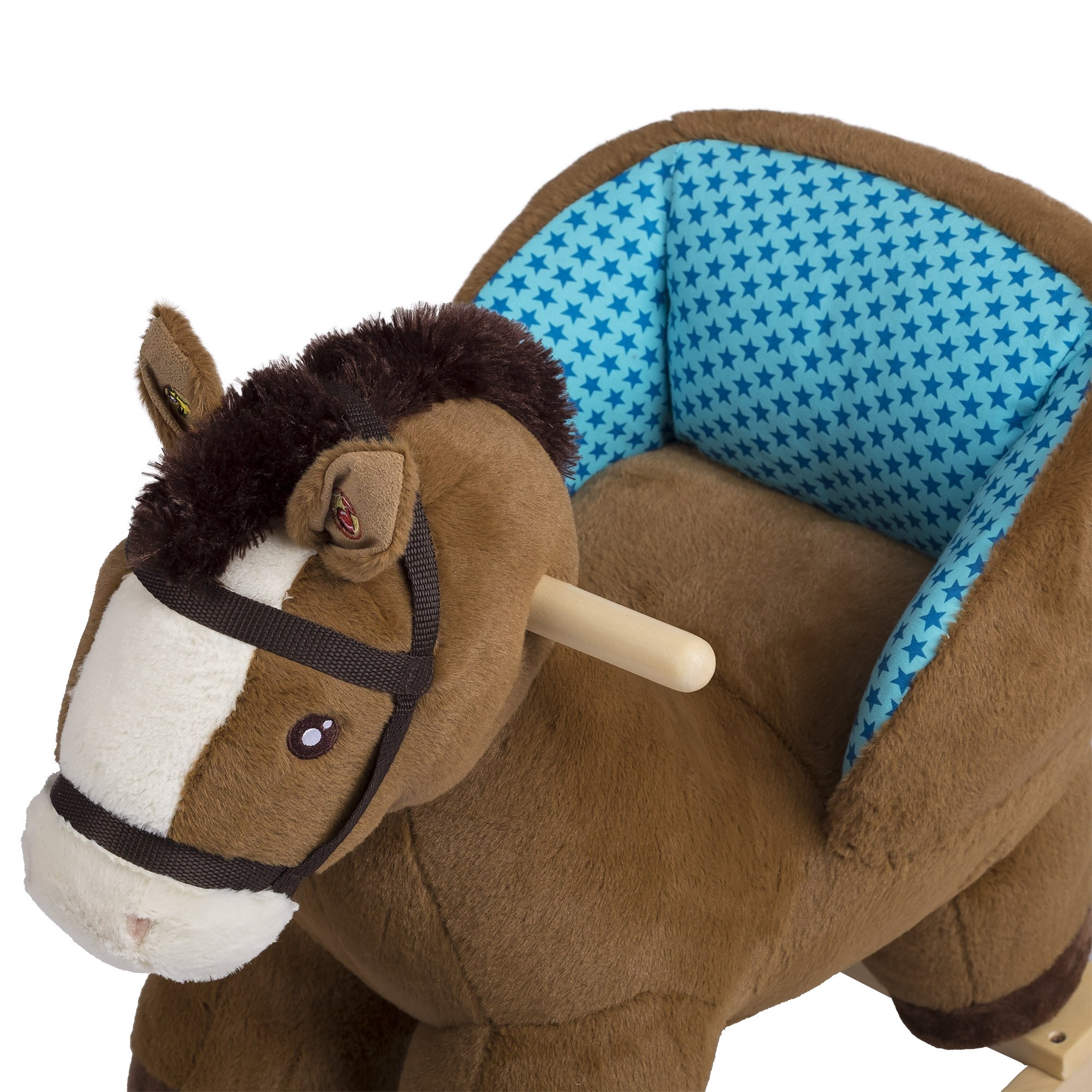 Rockin' Rider Cuddles Baby Rocker Plush, Brown