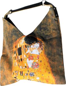 gustav klimt high art fashion shoulder v bag - the kiss