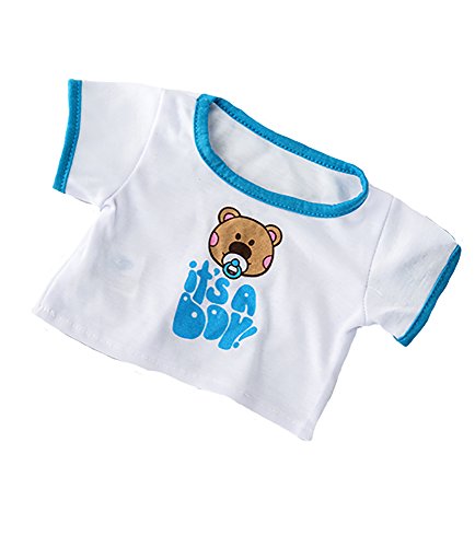 It's A Boy T-Shirt Teddy Bear Clothes Fits Most 14"-18" Build-a-Bear and Make Your Own Stuffed Animals