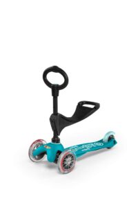 micro - mini 3-in-1 deluxe scooter - aqua (mmd011)