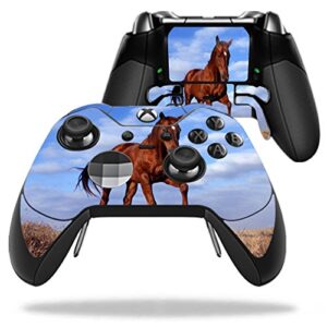 mightyskins skin compatible with microsoft xbox one elite controller - horse | protective, durable, and unique vinyl decal wrap cover | easy to apply, remove, and change styles | made in the usa